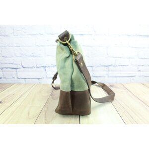 L.L. Bean | Bags | Ll Bean Waxed Canvas Crossbody Full Grain Leather ...